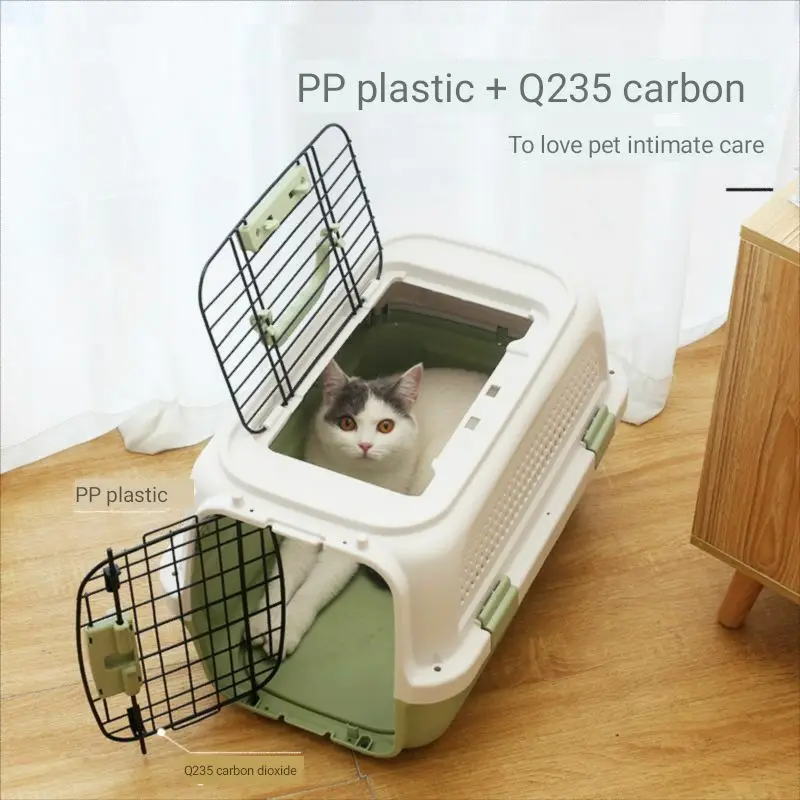 Pet-airways-box-pet-cage-portable-travel-check-box-small-dogs-in-car ...