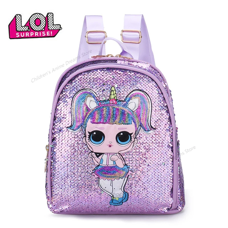 LOL Surprise Doll Backpack New Sequin Backpack Colorful Tide Student ...