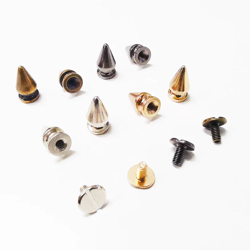 Remaches de ropa Punk para cuero/bolso/zapatos, tachuelas y pinchos de ...