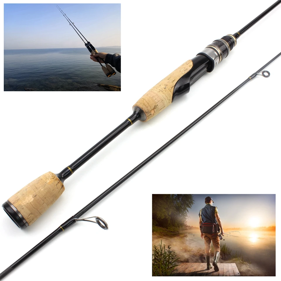 New 1.68m Ultra Light Lure Rod Ul Power 2-6g Lure Weight 3-7lb Carbon ...
