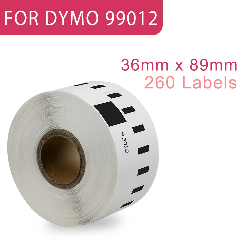 99012 Thermal Paper Sticker 36mm*89mm For Dymo Labelwriter 99012 Label ...