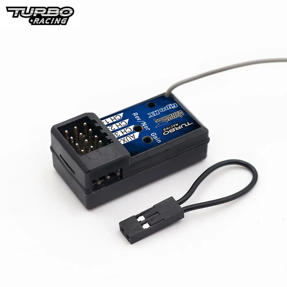 RX49 4CH Waterproof Receiver With Gyro for Turbo Racing RC Transmitter ...