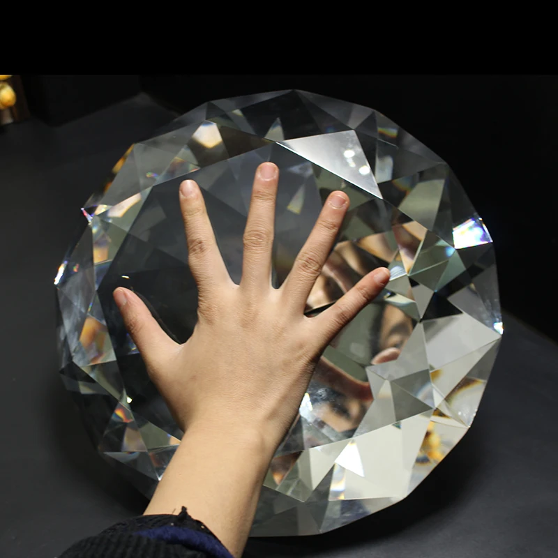 Huge Big Size 11.8 Inch Diameter Crystal Diamond Stone Drawing Room ...