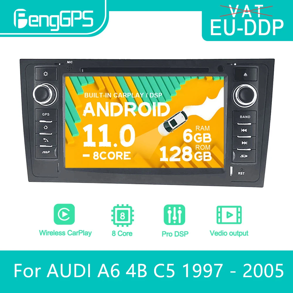 For-AUDI-A6-4B-C5-1997-2005-Android-Car-Radio-Stereo-DVD-Multimedia ...