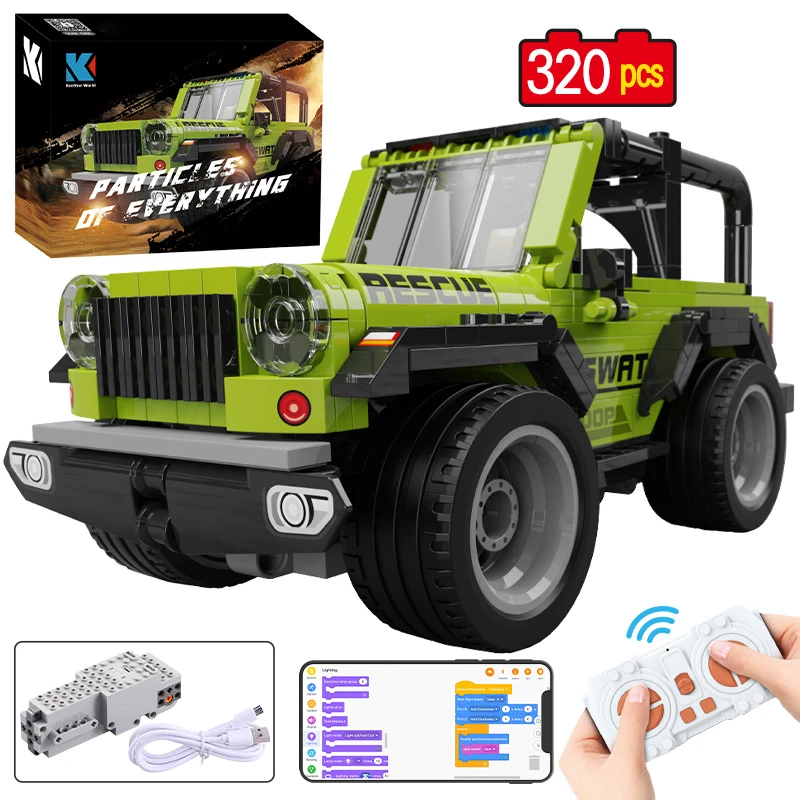 Kaiyu App Programming Remote Control City Off-road Racing Car Building ...