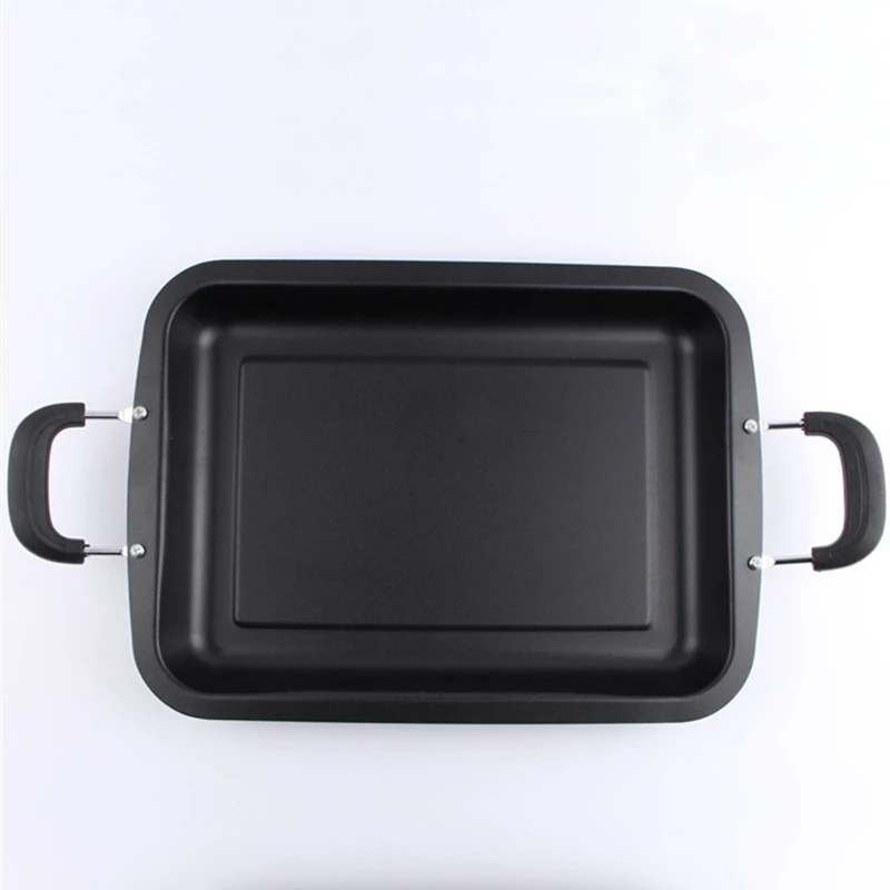 Bbq Rectangular Iron Plate Pan Commercially Pan Cooking Pot Hotpot ...