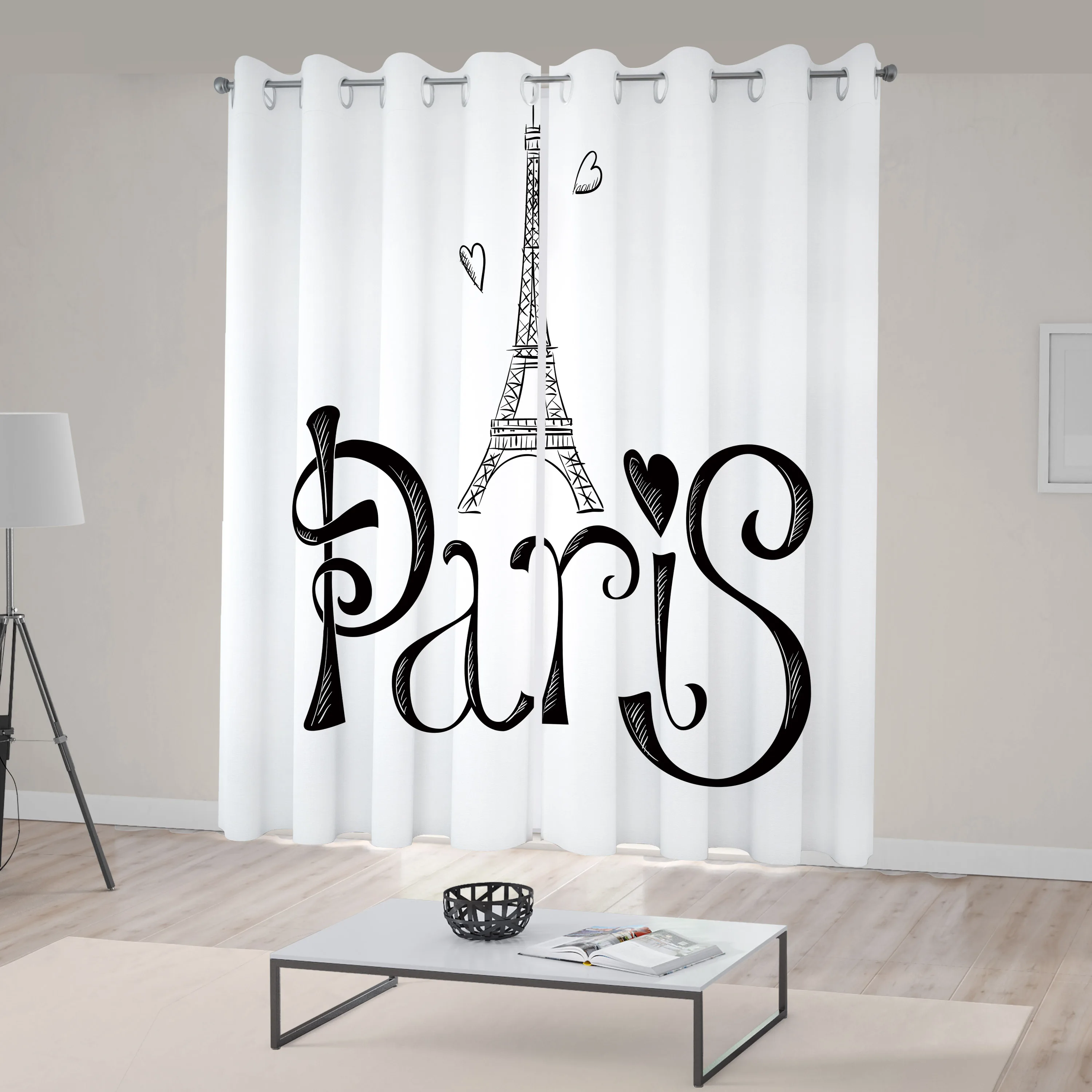 Eiffel Tower Paris Curtains