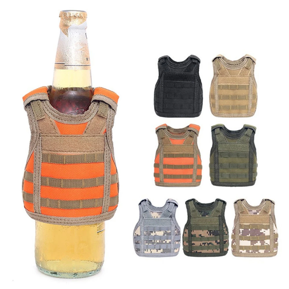 Tactical Christmas Beer Bottle Beer Vest Cover Military Mini Molle Vest ...