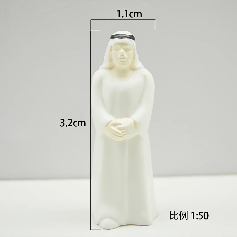 1:50 1:75scale arab figure 100pcs model color arab tiny people for ...