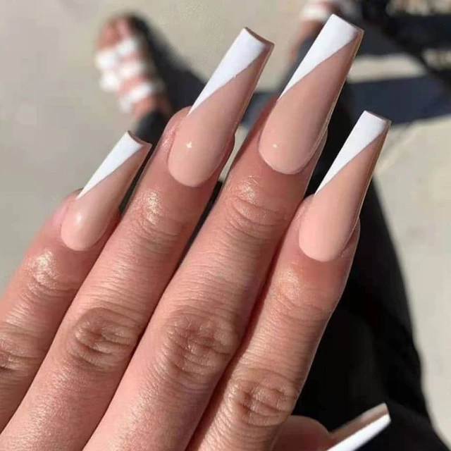 Oblique Acrylic Nails