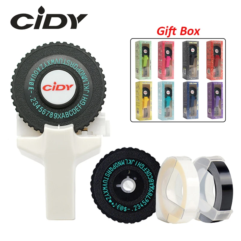 CIDY-DIY-Manual-Label-Maker-with-Refill-tape-and-Wheels-Plastic-PVC-9mm ...