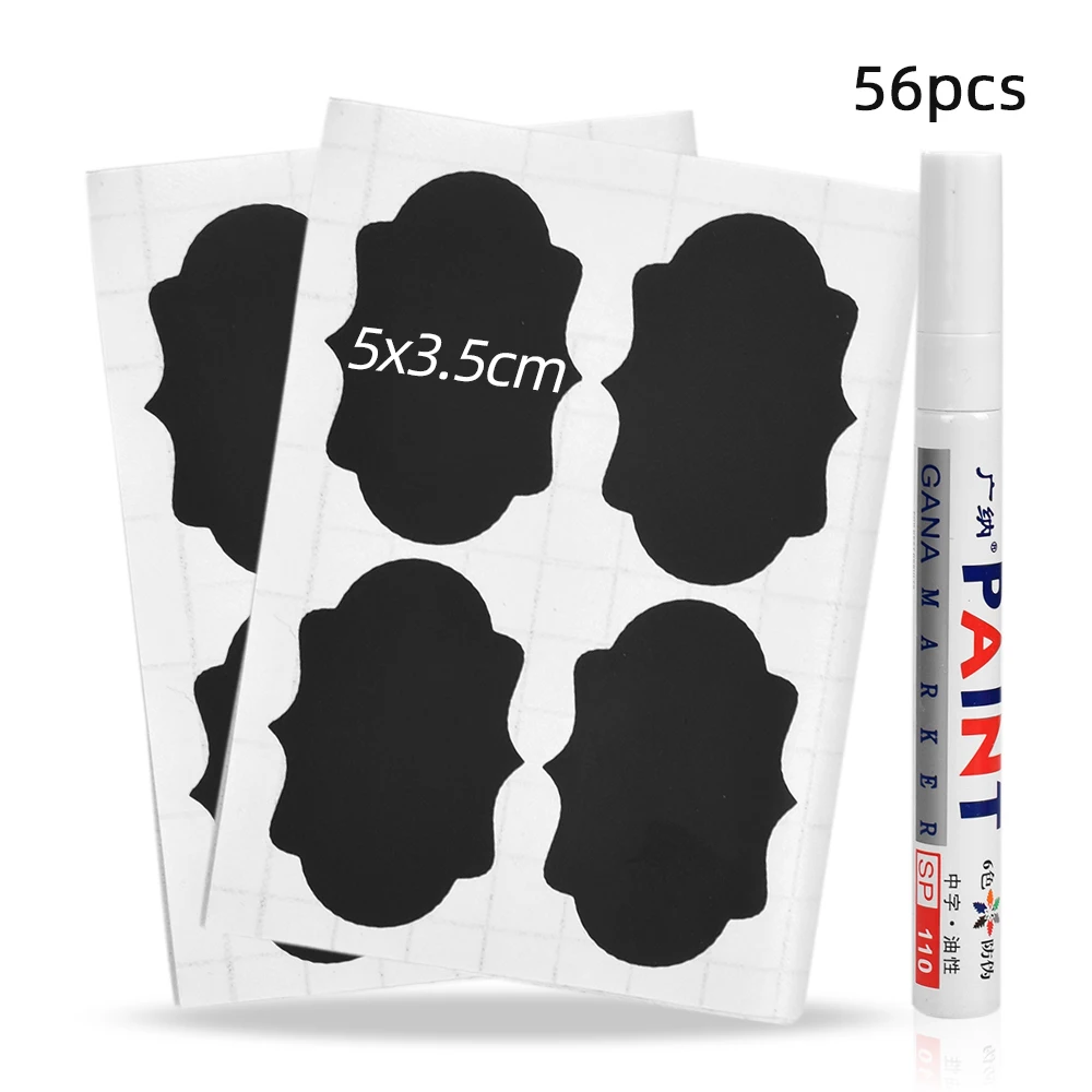 56pcs-Jar-Stickers-Spices-Stickers-Pantry-Labels-Waterproof-Kitchen ...