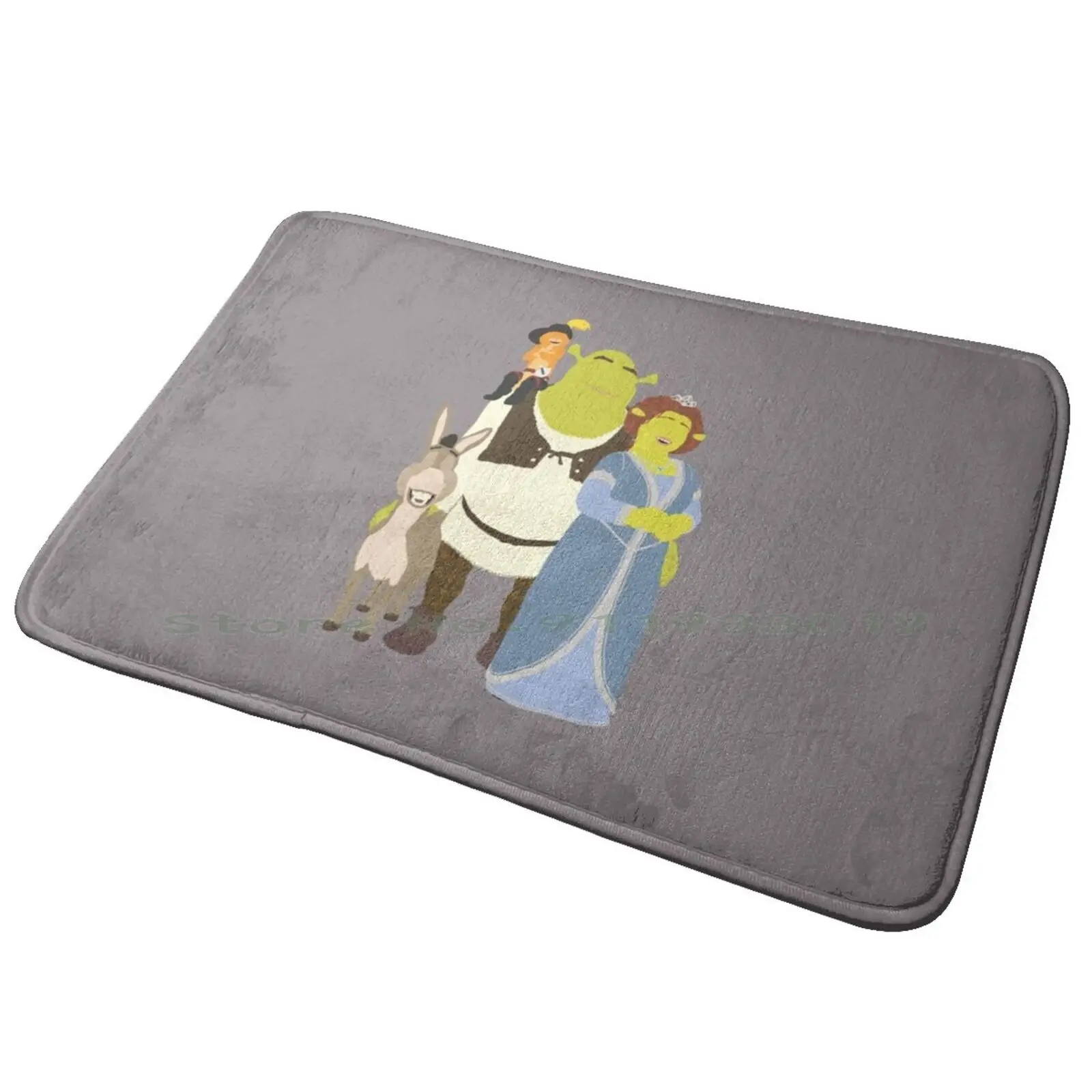 Shrek , Fiona , Donkey And Puss Simplified ( Shrek ) Entrance Door Mat ...