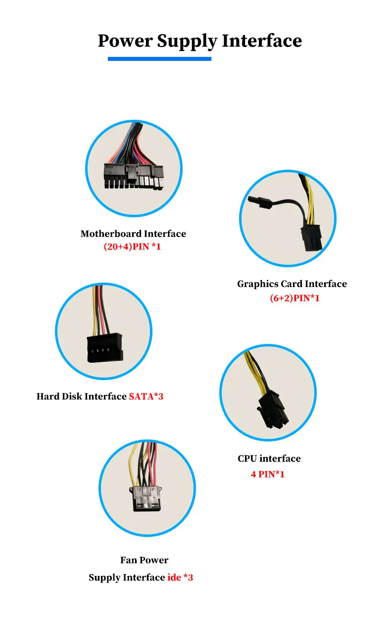 SFX 300 PC Power Supply PSU Rated 300W ATX PSU 300W Mining Power Supply ...