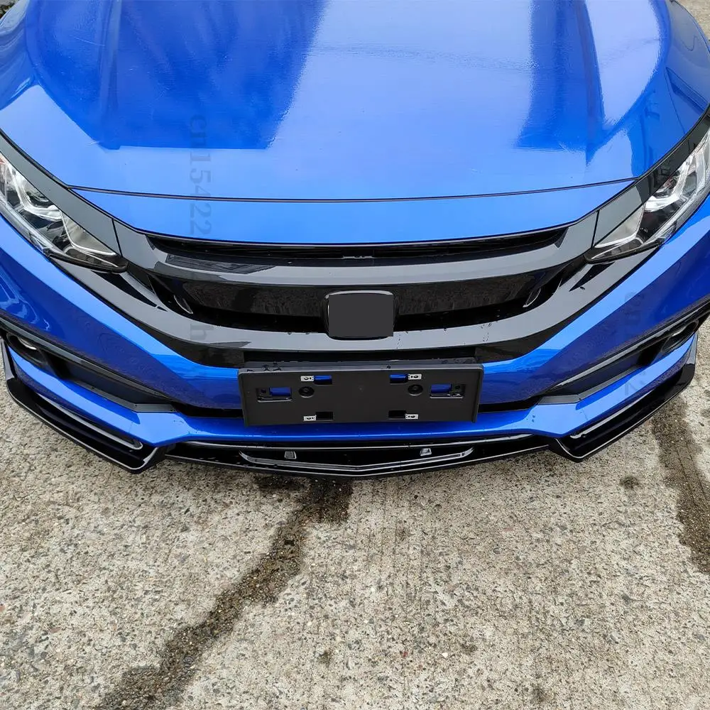 Front Lip Splitter SCITOO 3PCS Black PP Front Bumper Spoiler Chin ...