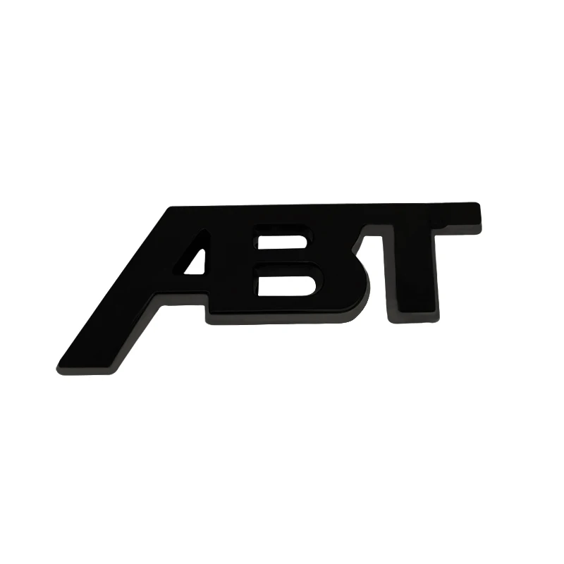 Car 3D metal ABT logo Sticker Front Grille Badge Emblem for VW Audi S ...