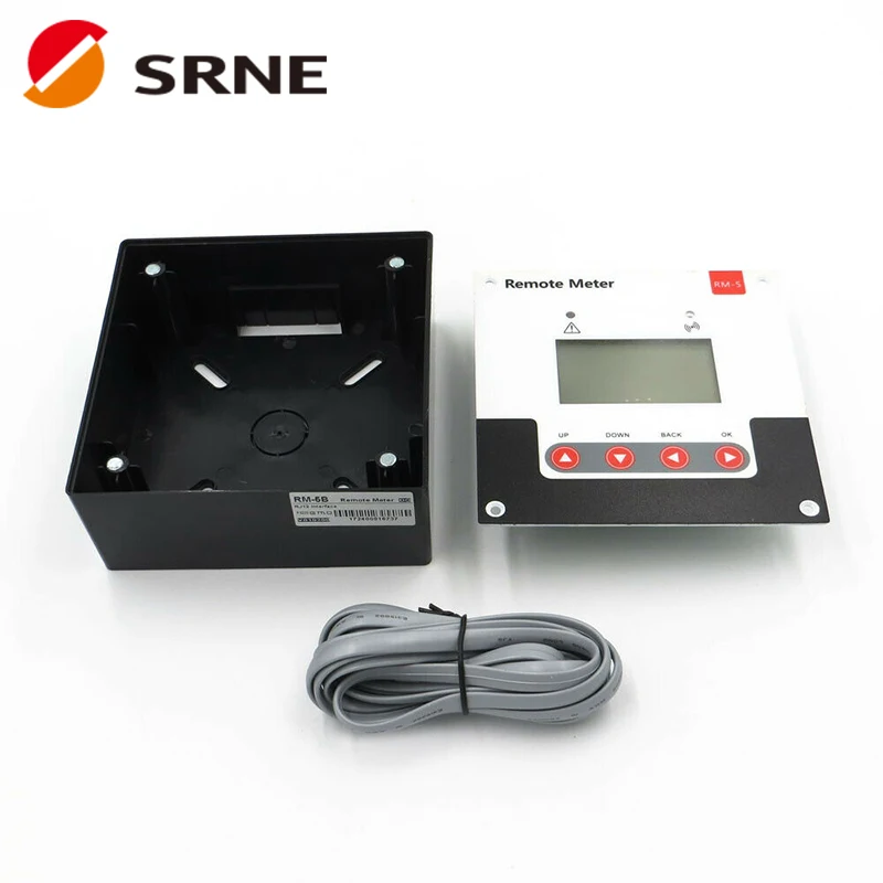 SRNE-RM-5-LCD-unit-Remote-meter-External-display-MPPT-Solar-Charger ...