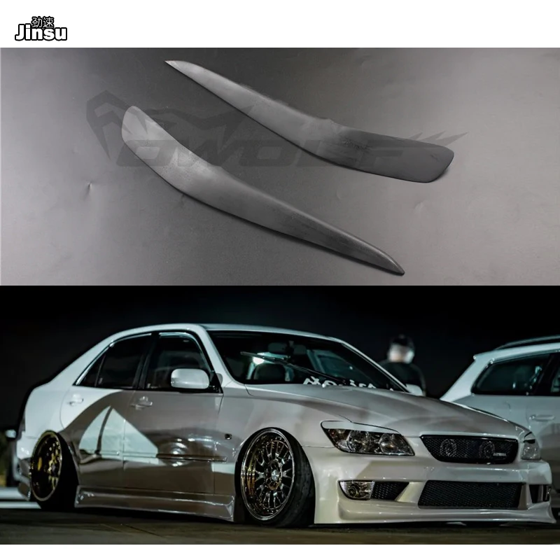 C Style Carbon Fiber Headlight Cover Eyelid For Lexus Is200 1999- 2004 ...