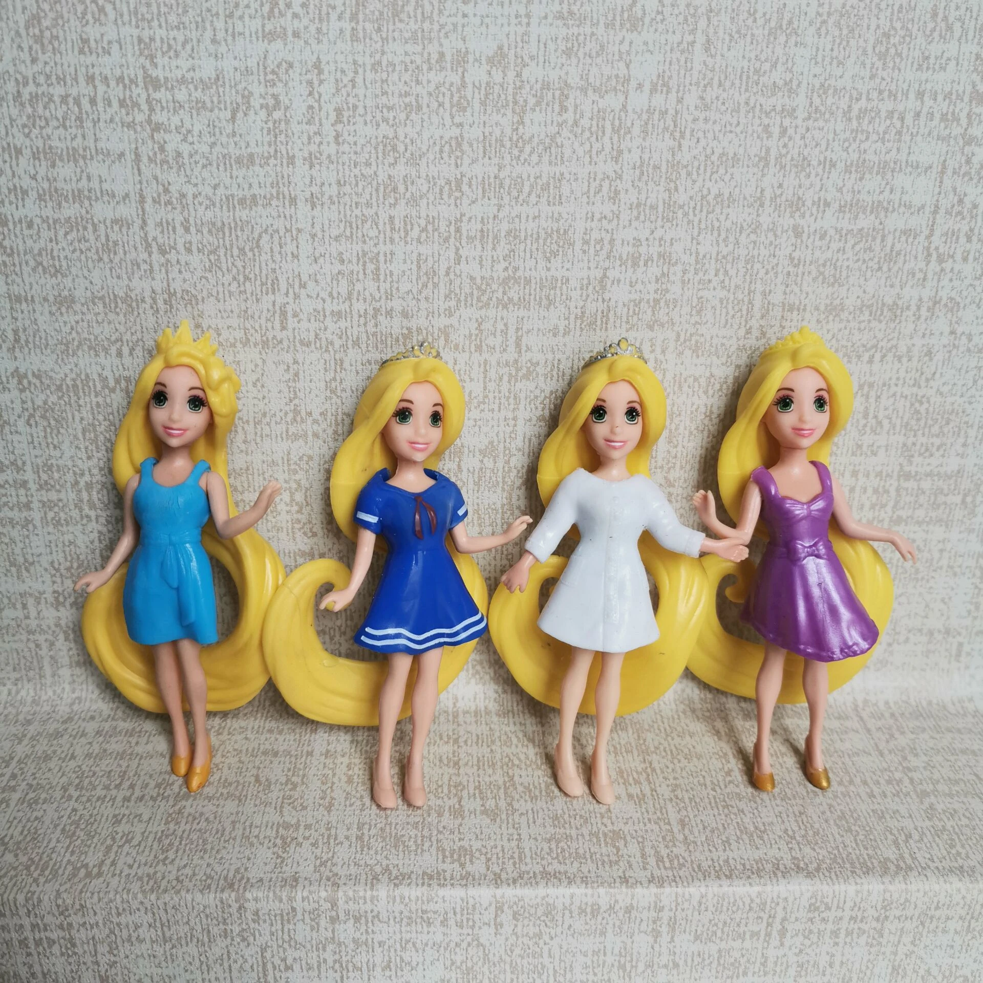 1pcs Cute Long hair princess Polly Pockets Girl Doll Figures 9cm For ...