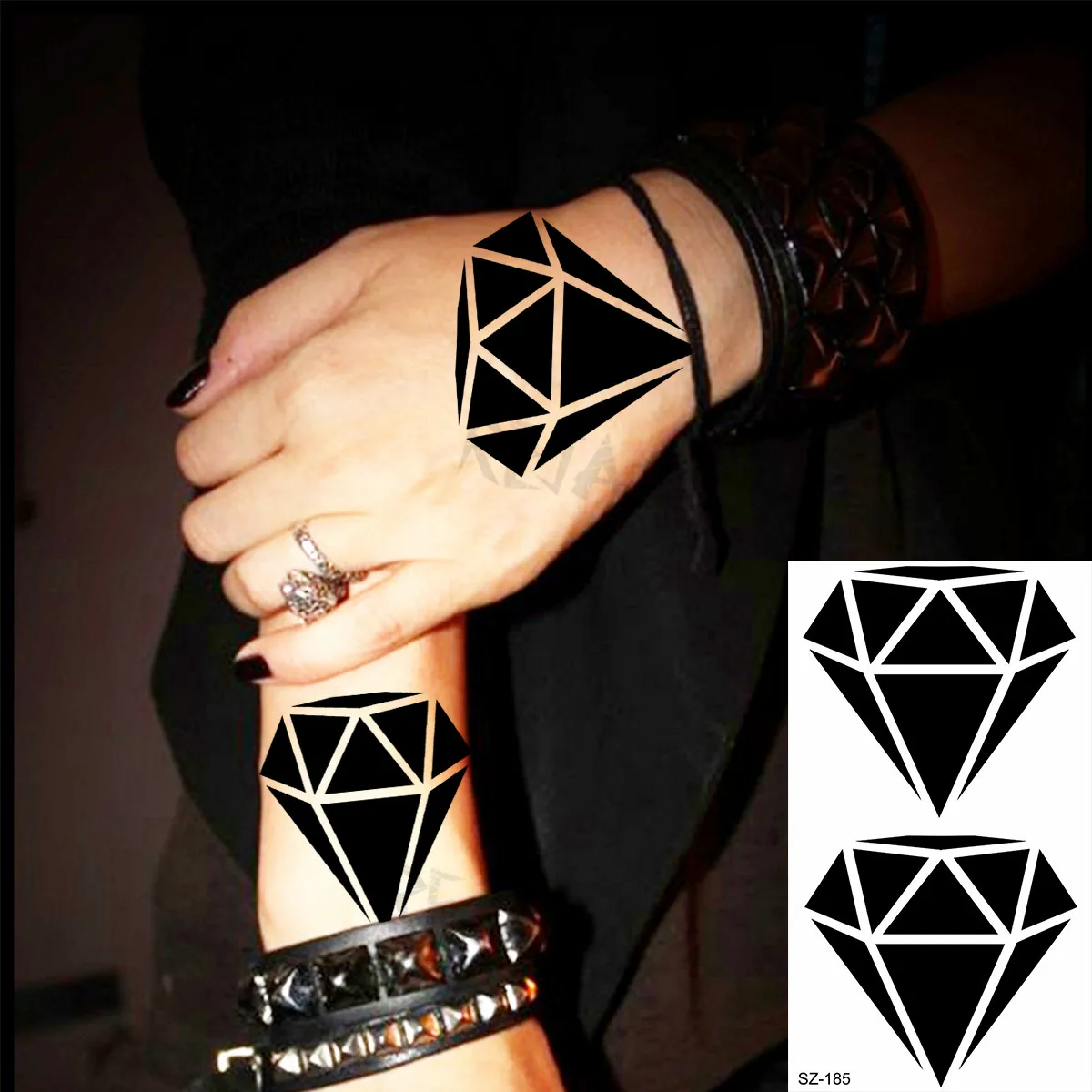 Diamond Tattoo On Arm