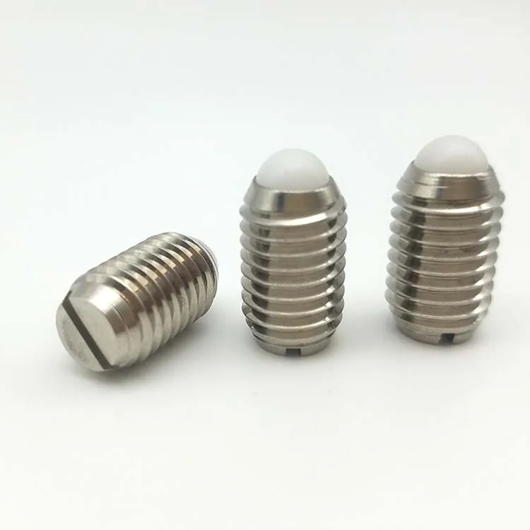 2pcs M8 Slotted nylon head bead positioning screws ball plunger ...