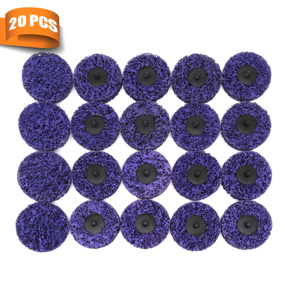 25PCS 2 Inch 50mm Quick Change Easy Strip & Clean Discs Purple For ...