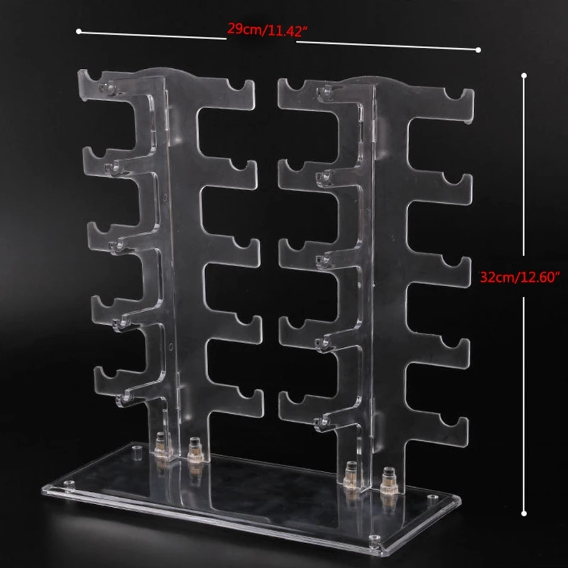 Retail & Services 2 Rows Plastic Sunglasses Rack 10 Pairs Glasses Stand ...