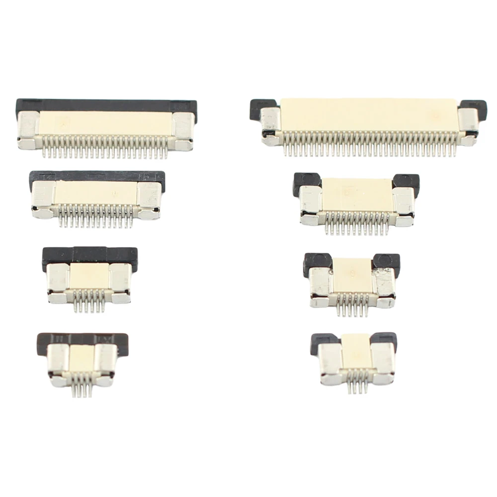 10pcs FPC FFC 0.5mm Pitch Drawer Flat Cable Connector Top / Bottom Contact 4P 5P 6P 8P 10P 12P ...