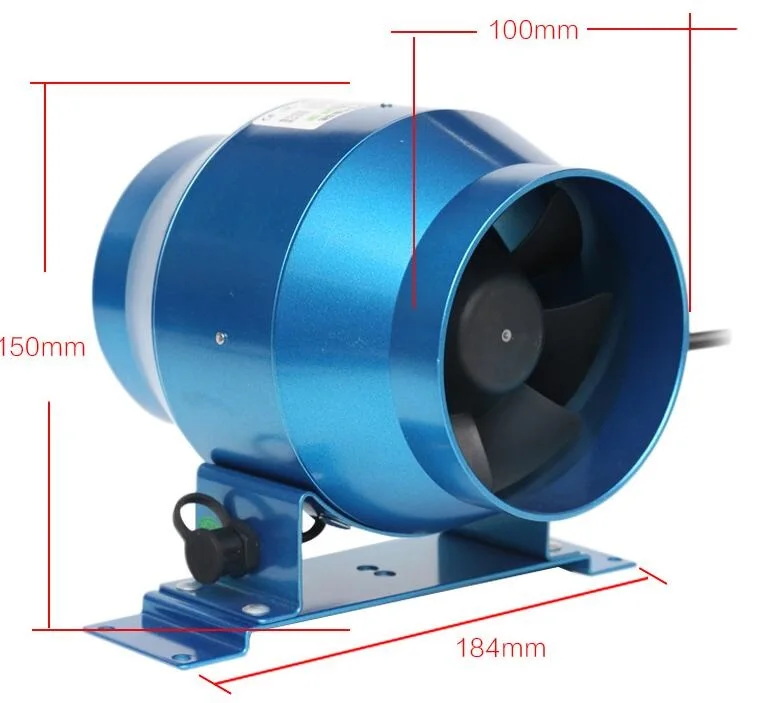 110V-220V-18W-4-Mixed-Flow-Inline-Duct-Fan-Ventilator-Exhaust-Fan ...