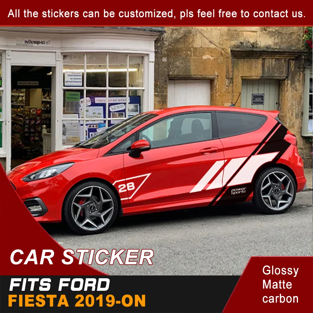 Car Decals Side Body Irregular Rectangle Racing Stripe Graphic Vinyl ...
