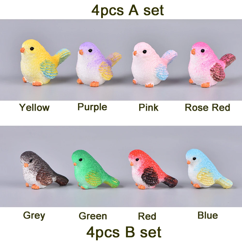Miniature Glass Animal Figurines | Cute Bird Figurine Home Decor - 4 ...
