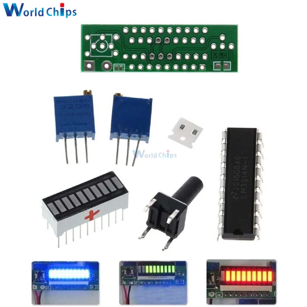 LM3914-Lipo-Battery-Capacity-LED-Indicator-Module-Red-Green-Blue ...