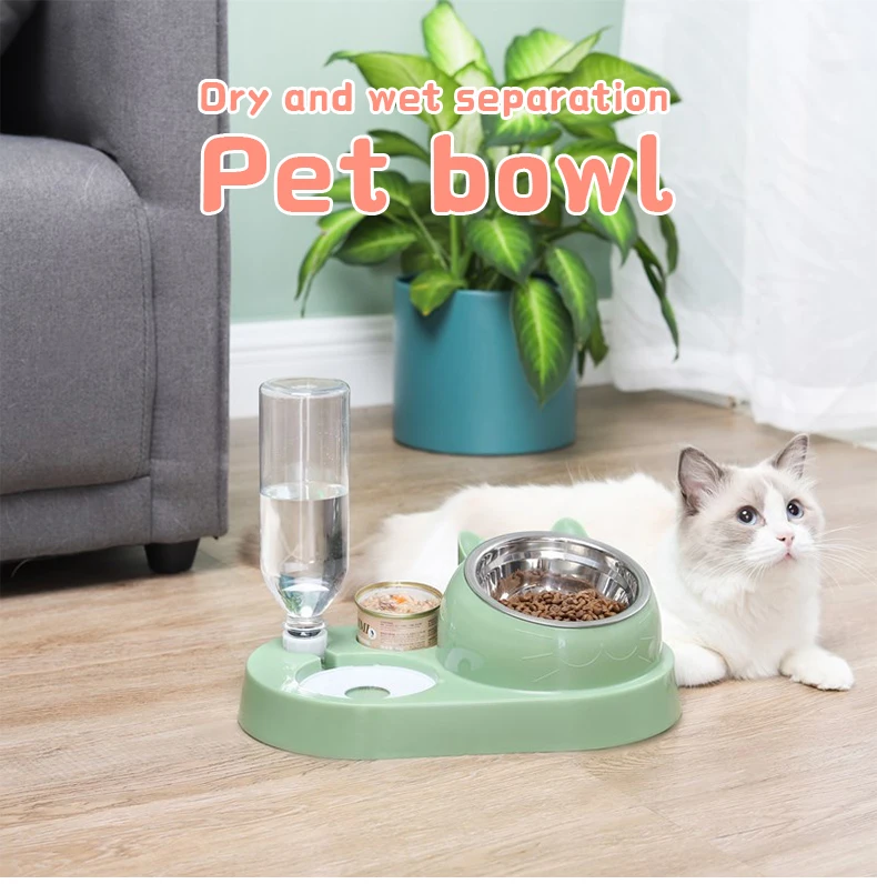 Bol de nourriture pour chat et chien 4 en 1 mangeoire automatique ...