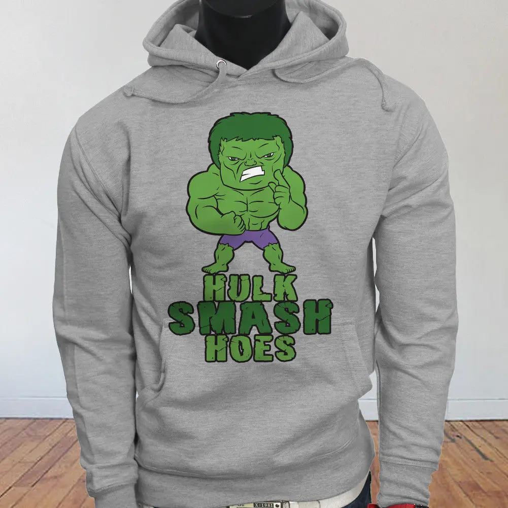 Divertido Humor College Meme Muscle Hulk Mash Hoes hombres gris ...