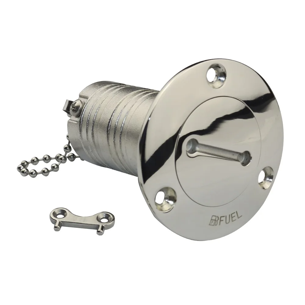 316 Stainless Steel 38mm Deck Fill Filler With Key Gas Diesel Fuel ...