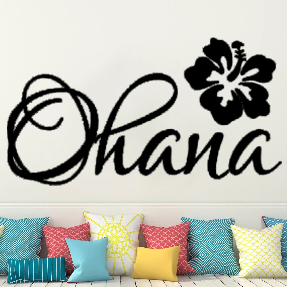Stickers Vinyl Ohana | Vinyl Decor Sticker | Wall Stickers Ohana ...