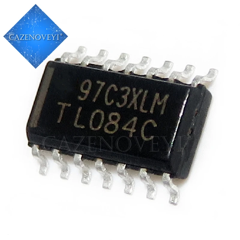 10pcs/lot TL084CDR TL084C TL084 SMD SOP 14 Quad Operational Amplifier ...