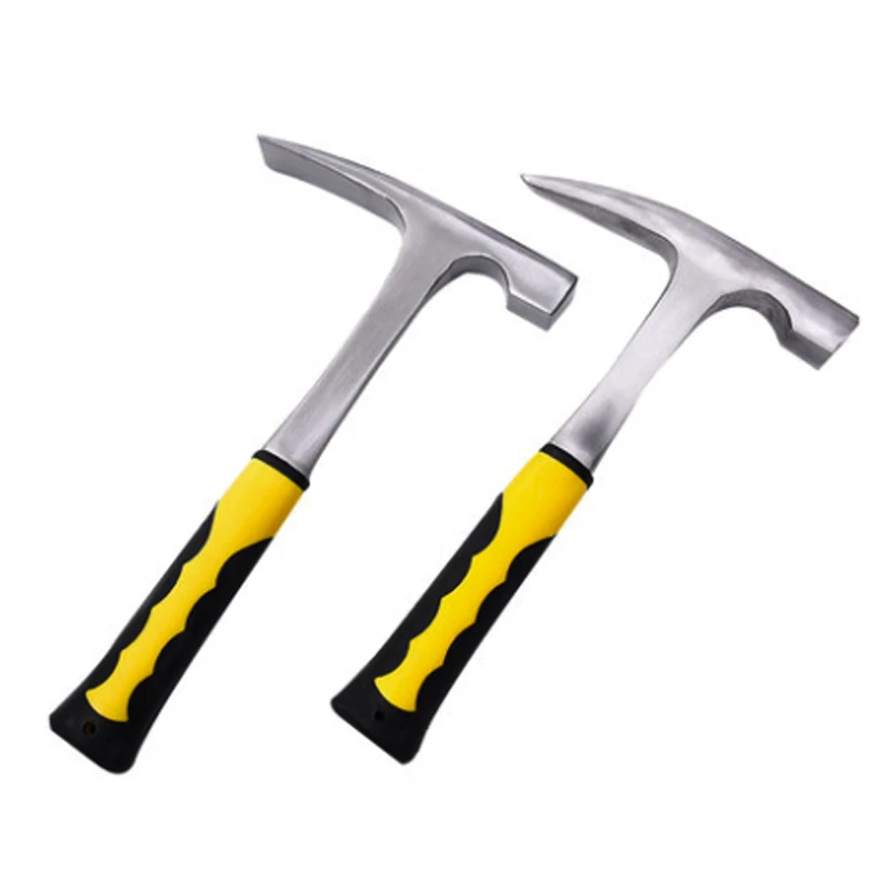 2PCS-Hand-Carbon-Steel-Geological-Hammer-Plastic-Handle-Geological-Rock ...