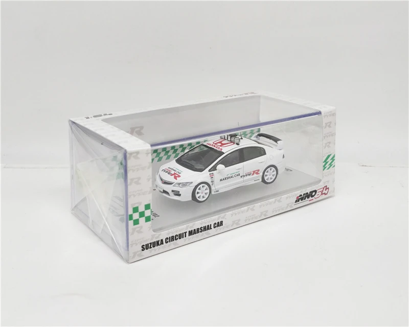 1:64 INNO64 Honda Civic Type R FD2 Suzuka Circuit Marshal Car Diecast ...
