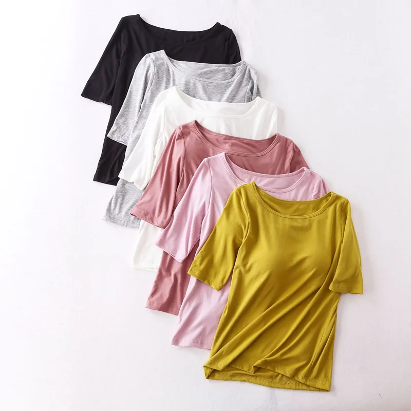 One Piece Sleepwear Home Clothes Casual Modal Cotton Sleep Tops Women ...