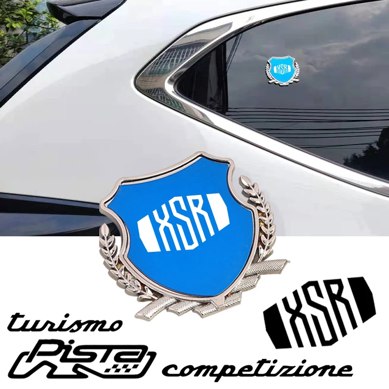 3D Metal Chrome Badge Sticker Car Styling Emblem Decal For ABarth XSR ...