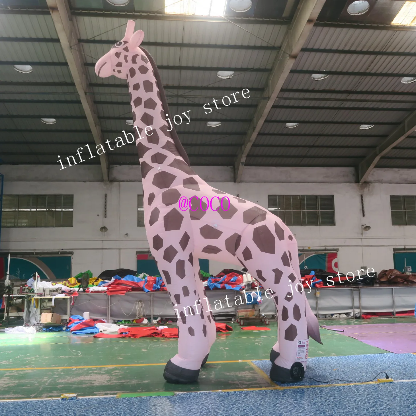 Free Air Ship To Door! Outdoor Inflatable Animal Model Giant Giraffe ...