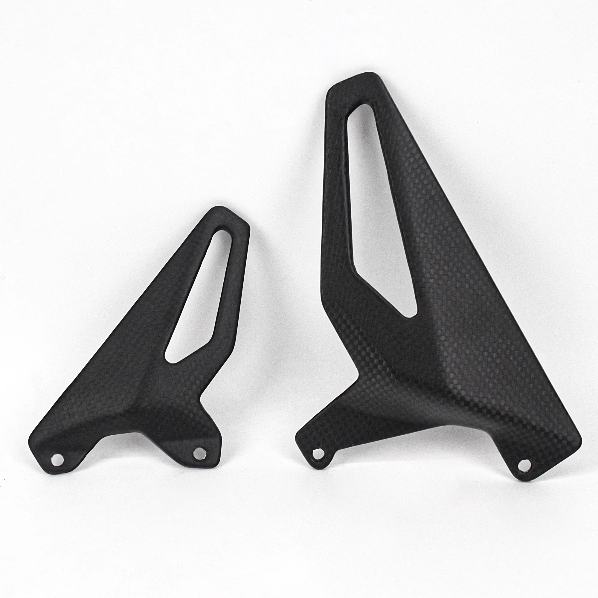 Carbon-Fiber-Motorcycle-Heel-Guard-Rearset-Plate-Foot-Peg-Protector-For ...