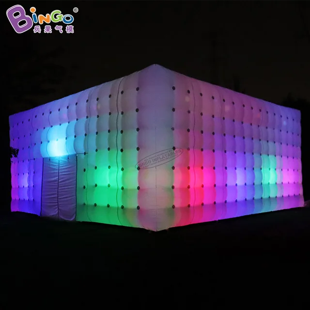 Customized 10x10x4.8 Meters RGB Lights Inflatable Giant Tent / LED Blow ...
