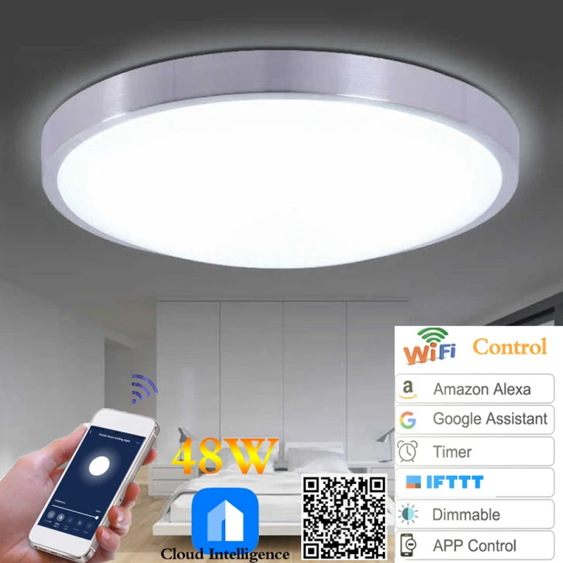 Modern LED ceiling Lights home lighting WiFi Intelligent Bedroom Living ...