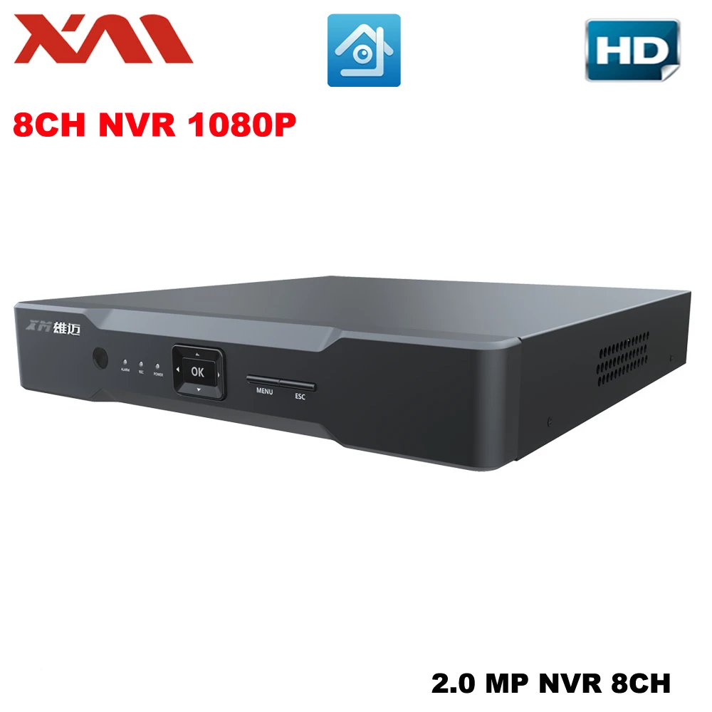 XM Mini NVR Full HD 8 Channel Security CCTV NVR 1080P 8CH support ONVIF ...