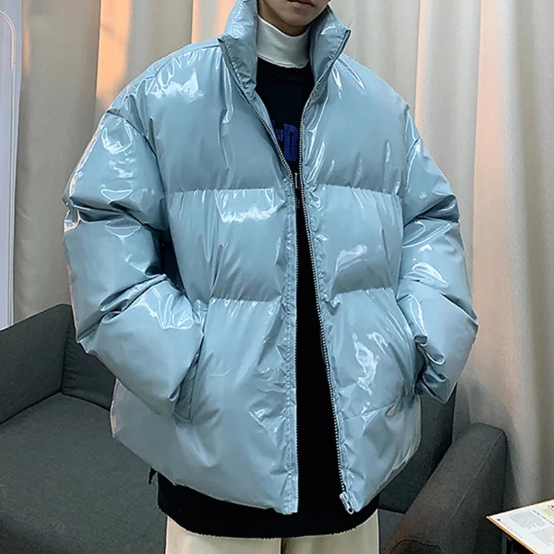 Men-Streetwear-Hip-Hop-Blue-Winter-Bubble-Jackets-Coat-2024-Mens ...