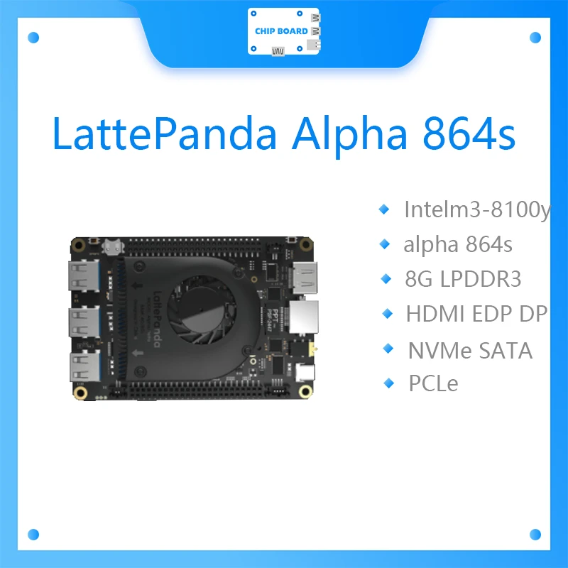 Lattepanda Alpha 864s Tiny Ultimate Windows / Linux Device - Demo Board ...