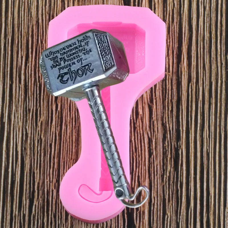 3D-Thor-Hammer-Silicone-Cupcake-Topper-Baby-Birthday-Cake-Decora-o ...