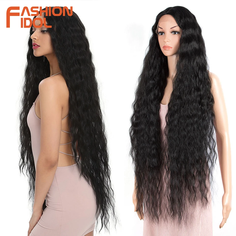 Fashion Idol 42" Loose Wave Fake Hair Synthetic Wigs For Black Women ...